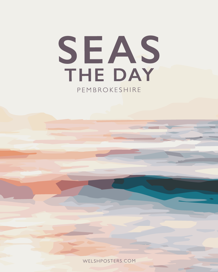 SEAS THE DAY Travel Poster - SEAS THE DAY Abstract, Best sellers ...