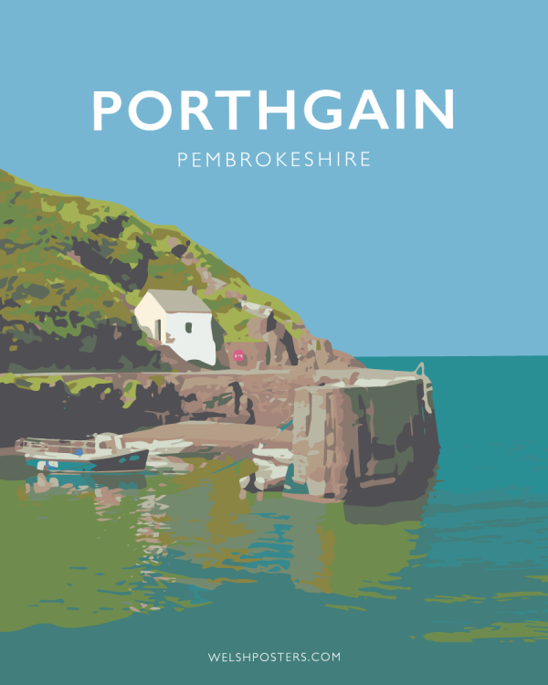 GOWER Travel Poster - GOWER Gower Travel Posters, South Wales Prints ...