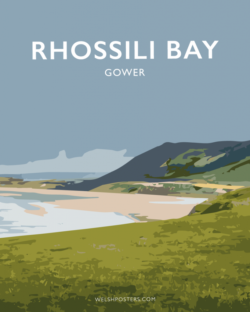 ABERYSTWYTH Travel Poster - ABERYSTWYTH Ceredigion, Welsh Language ...