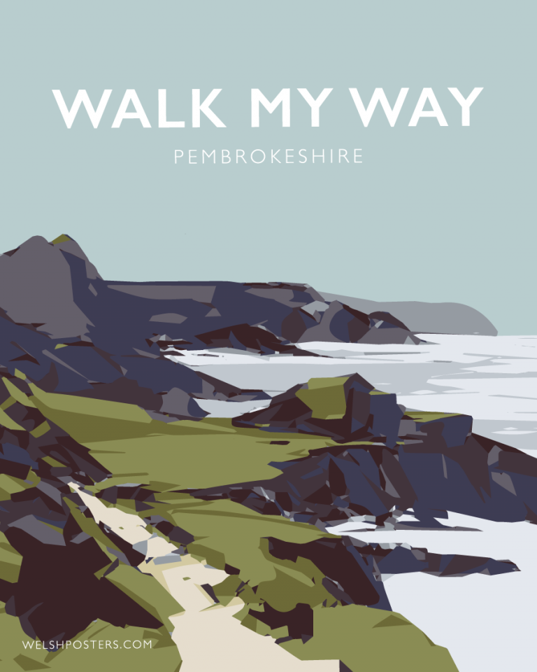 GOWER Travel Poster - GOWER Gower Travel Posters, South Wales Prints ...