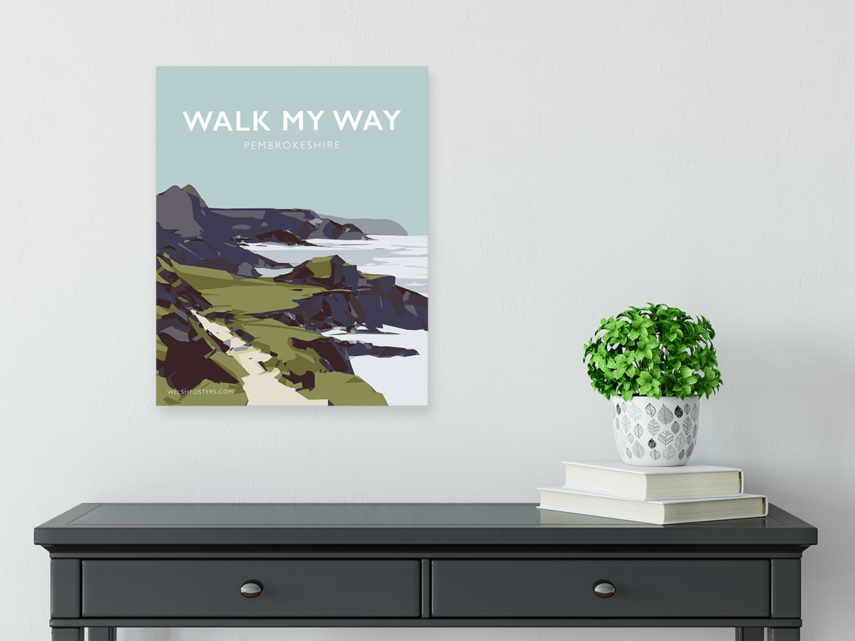 COASTAL PATH Travel Poster - COASTAL PATH Best sellers, Pembrokeshire ...