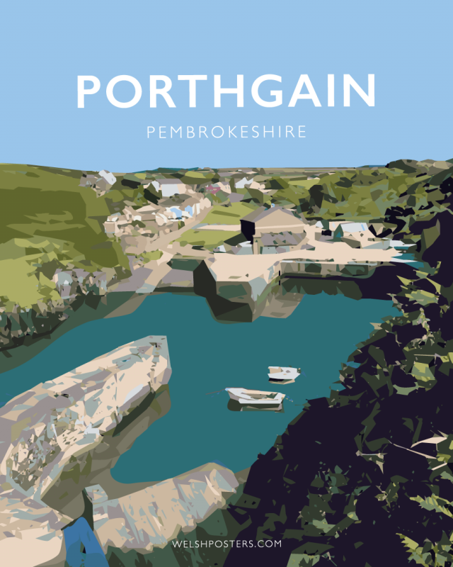 GOWER Travel Poster - GOWER Gower Travel Posters, South Wales Prints ...