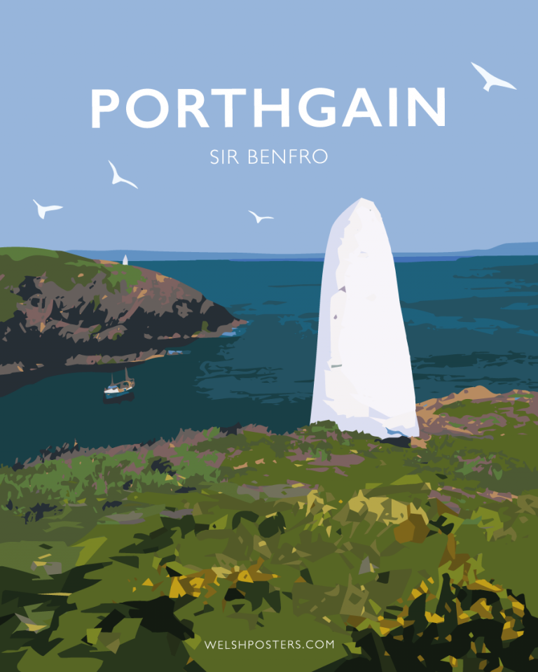 NEWGALE Travel Poster - NEWGALE Best sellers, New, Pembrokeshire ...