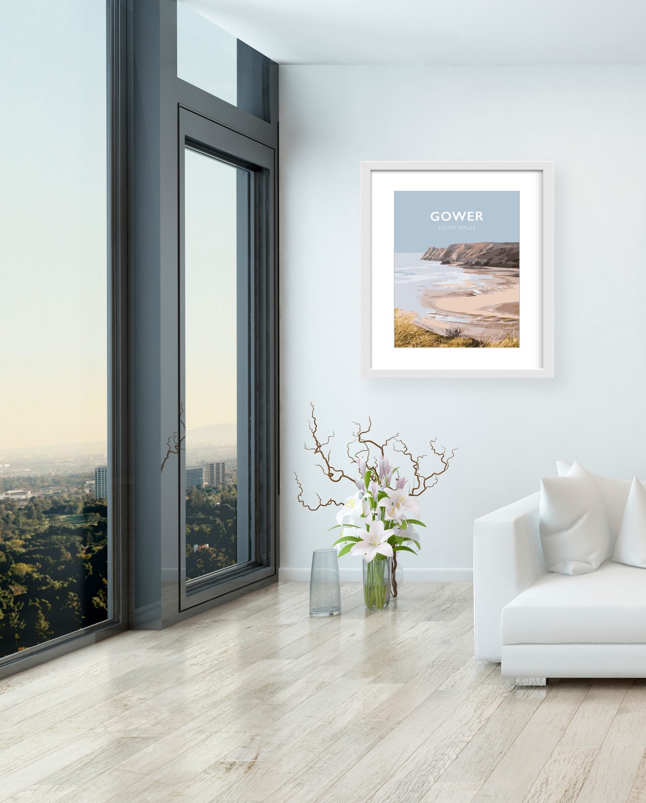 GOWER Travel Poster - GOWER Gower Travel Posters, South Wales Prints ...