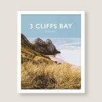 THREE CLIFFS BAY Travel Poster - THREE CLIFFS BAY Prints & Posters