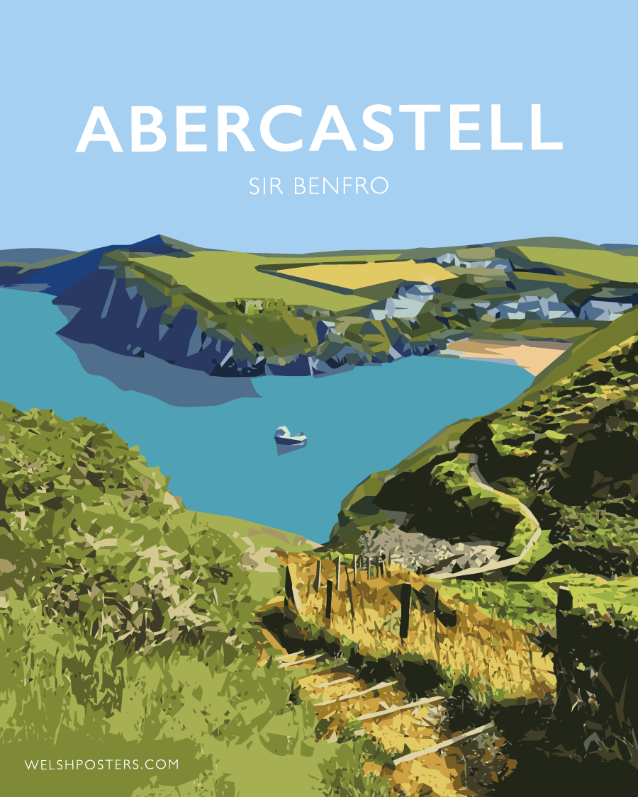 ABERCASTELL Posteri Teithio - ABERCASTELL Posters Cymru Cymraeg