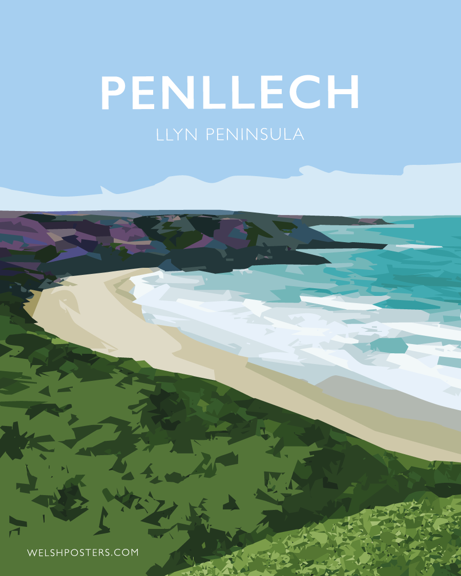 PENLLECH Travel Poster - PENLLECH North Wales Prints & Posters