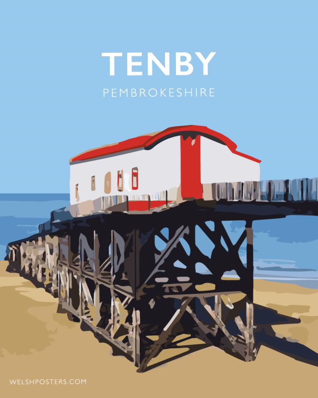 NEWGALE Travel Poster - NEWGALE Best sellers, New, Pembrokeshire ...
