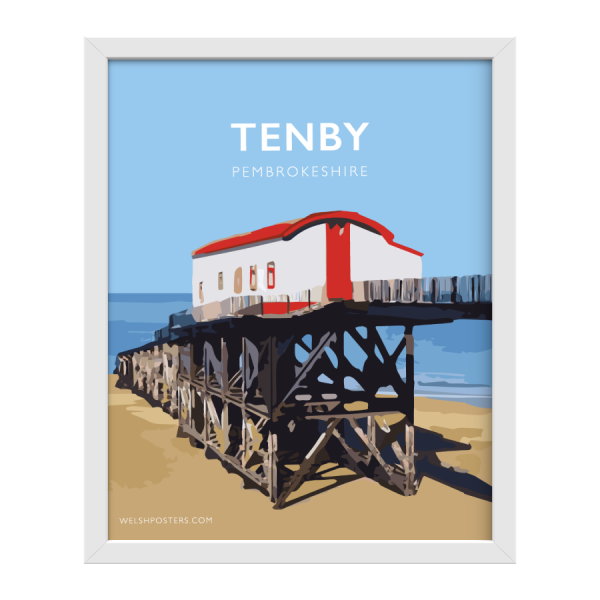 TENBY LIFEBOAT Travel Poster - TENBY LIFEBOAT Pembrokeshire Posters ...