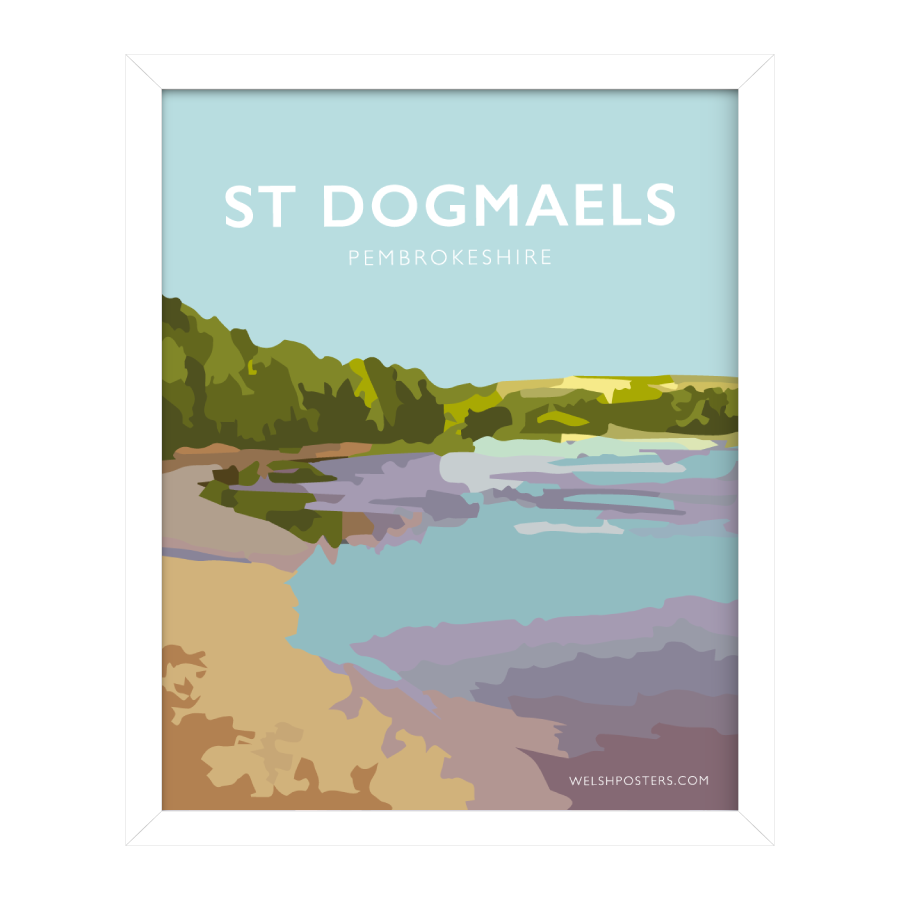 SAINT DOGMAELS Travel Poster - SAINT DOGMAELS Pembrokeshire Posters ...