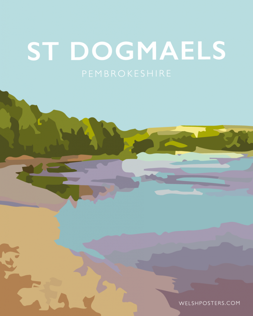 WHITESANDS Travel Poster - WHITESANDS Pembrokeshire Posters Prints ...