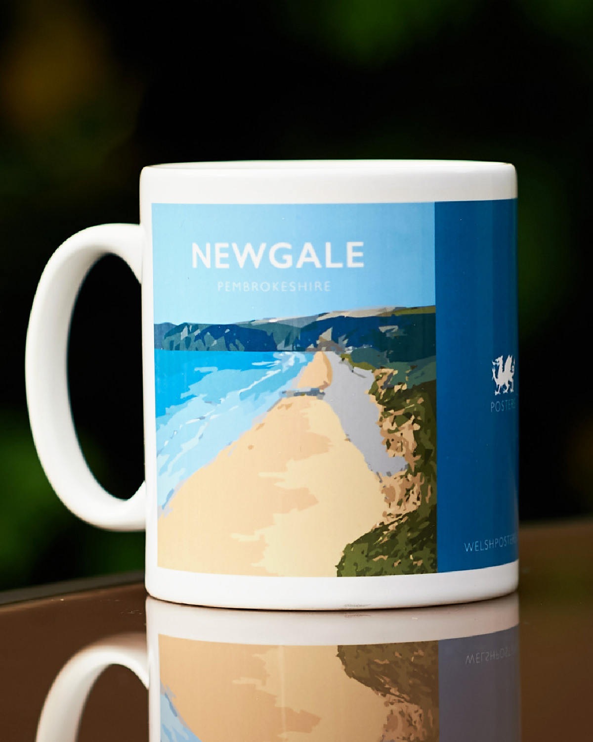 NEWGALE SANDS COFFEE MUG Travel Poster - NEWGALE SANDS COFFEE MUG Mugs ...