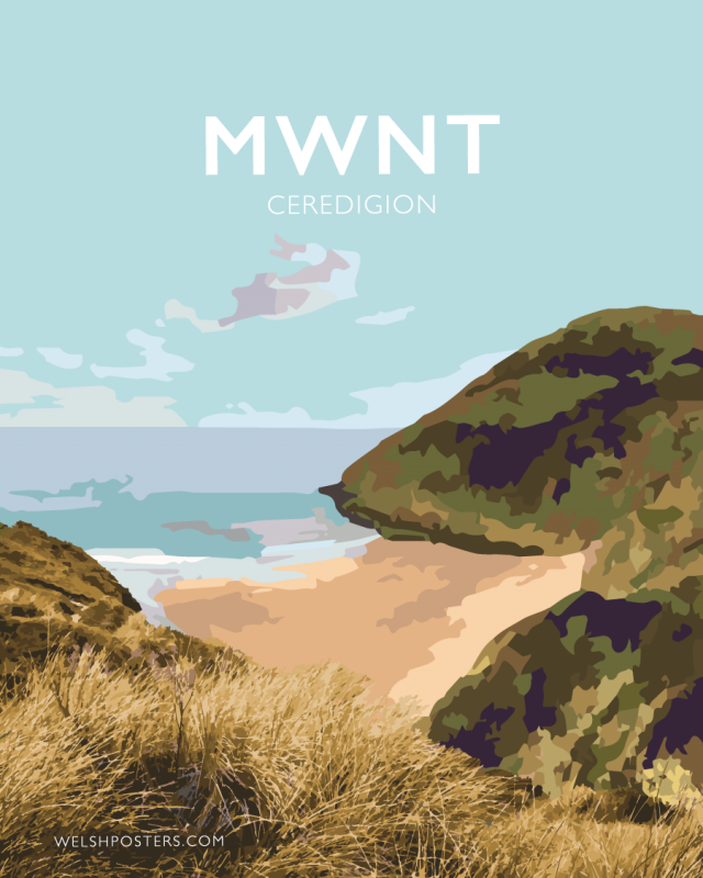 Amazing Welsh Posters. Retro yet modern travel posters and art.
