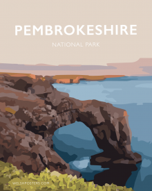 NEWGALE SANDS Travel Poster - NEWGALE SANDS Pembrokeshire Posters ...