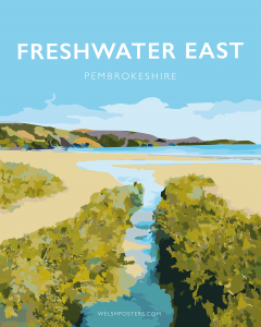 Amazing Welsh Posters. Retro yet modern travel posters and art.