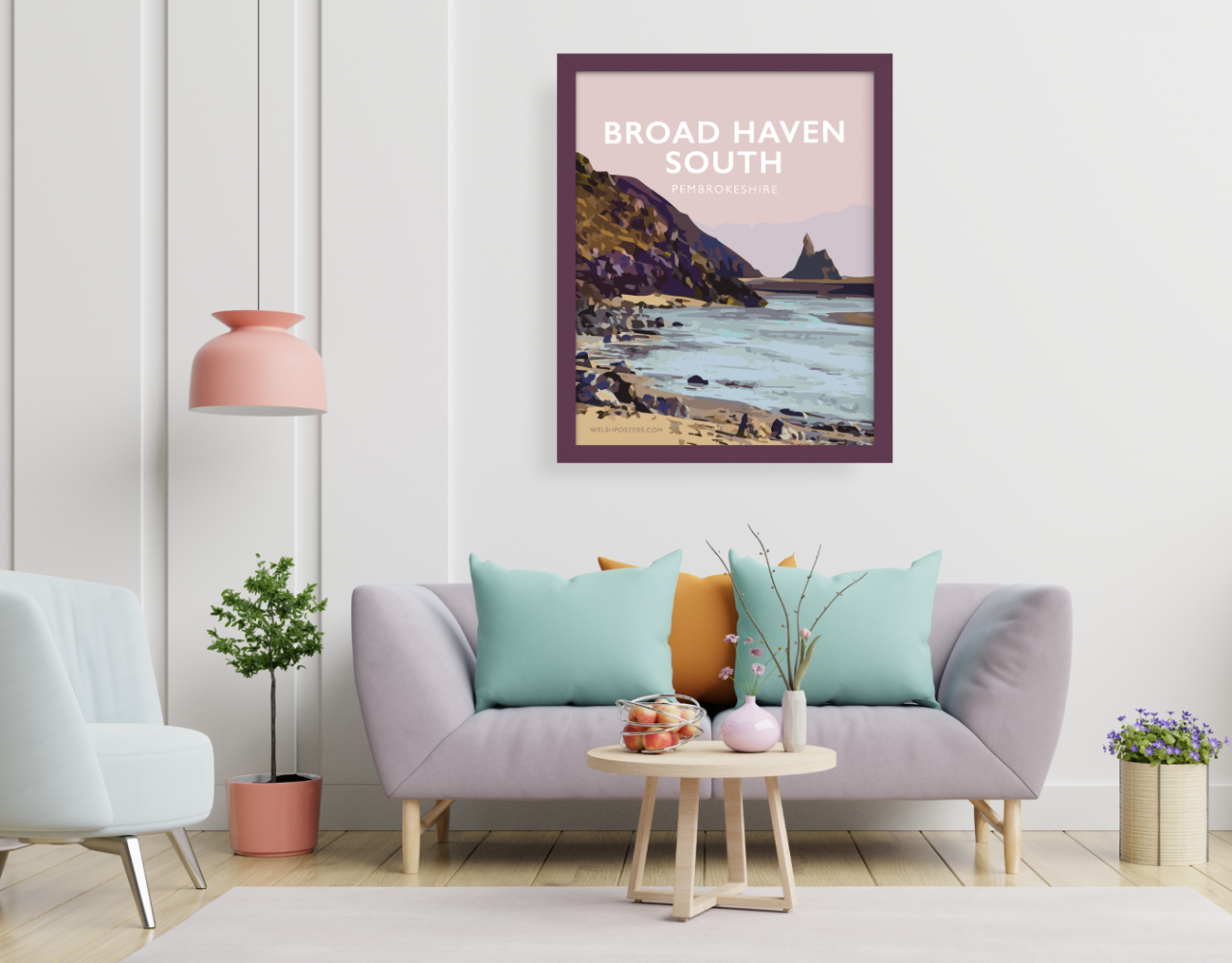 BROAD HAVEN SOUTH Travel Poster - BROAD HAVEN SOUTH New, Pembrokeshire ...