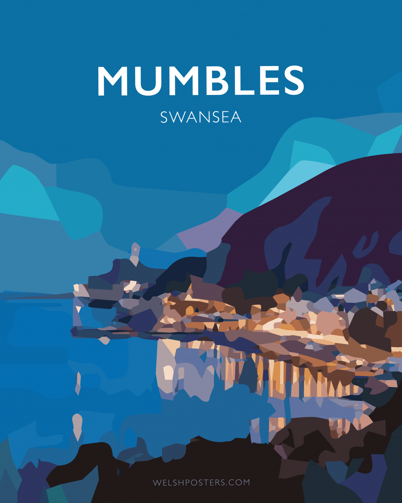 Amazing Welsh Posters. Retro yet modern travel posters and art.