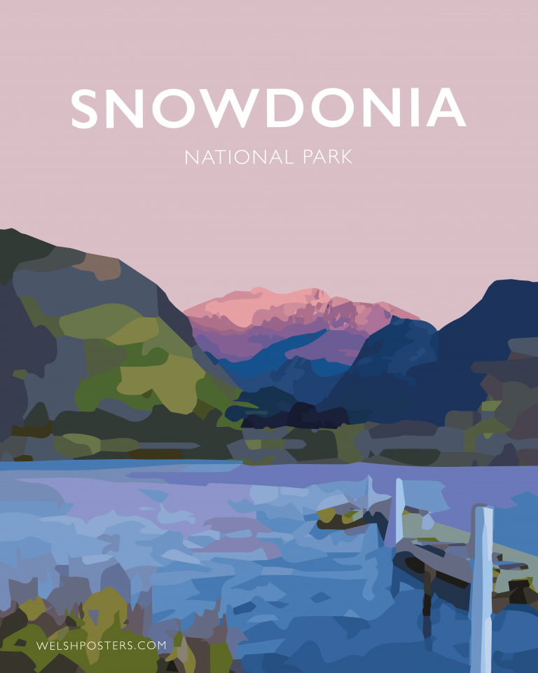 TRYFAN Travel Poster - TRYFAN New, North Wales, Snowdonia Prints & Posters