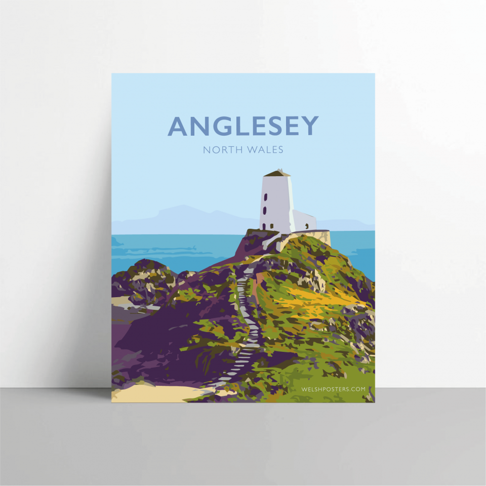 ANGLESEY Travel Poster - ANGLESEY New, North Wales Prints & Posters