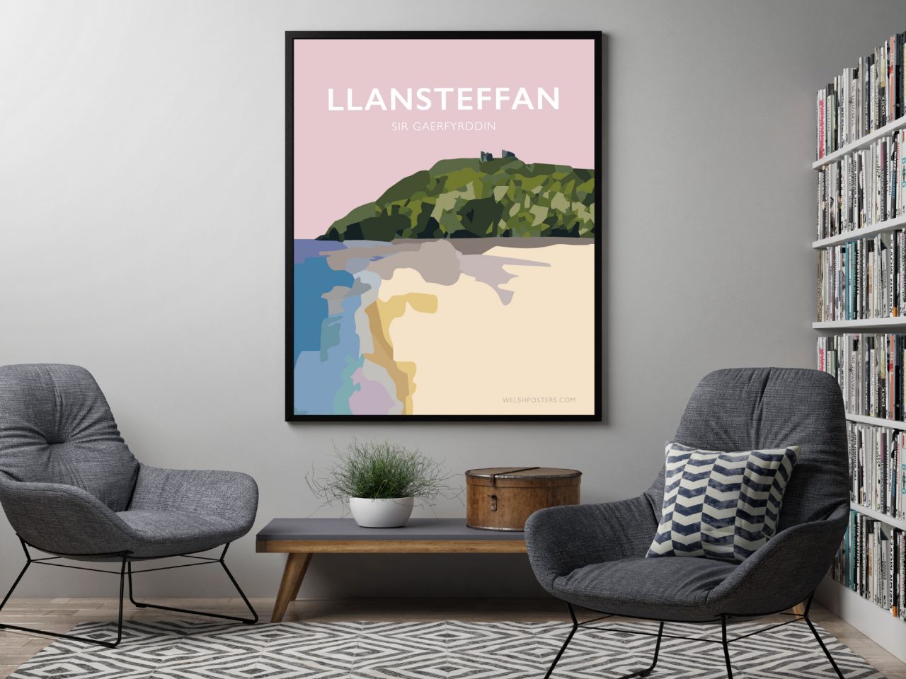 LLANSTEFFAN Travel Poster - LLANSTEFFAN Carmarthenshire, New, Welsh ...