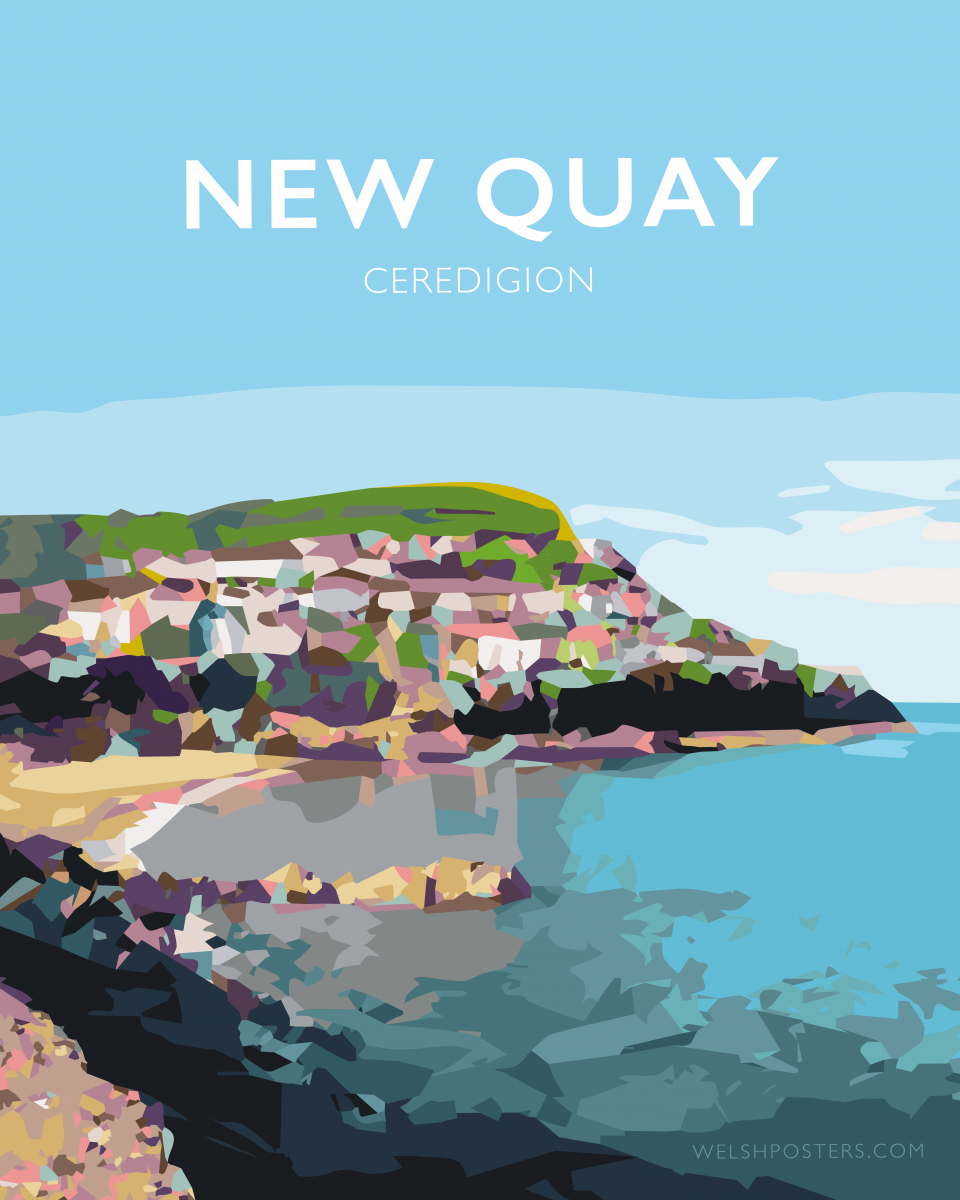 Amazing Welsh Posters. Retro yet modern travel posters and art.