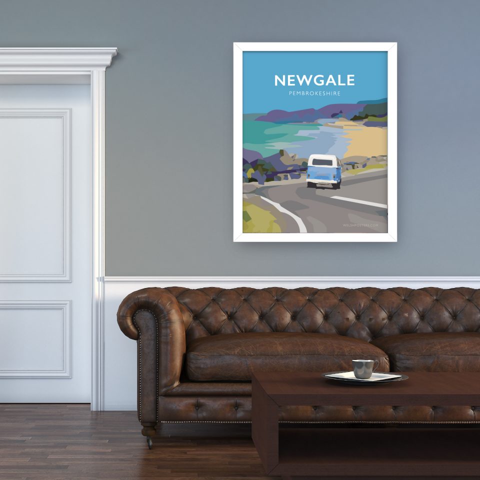 NEWGALE Travel Poster - NEWGALE Best sellers, New, Pembrokeshire ...