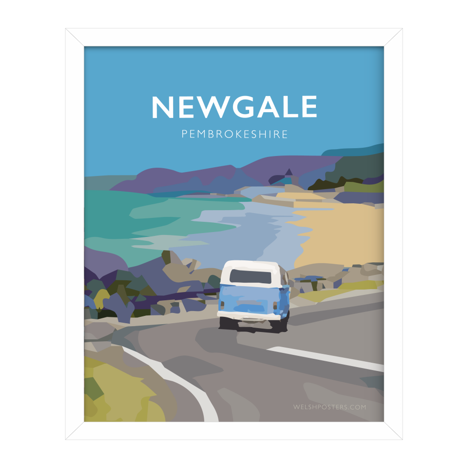 NEWGALE Travel Poster - NEWGALE Best sellers, New, Pembrokeshire ...