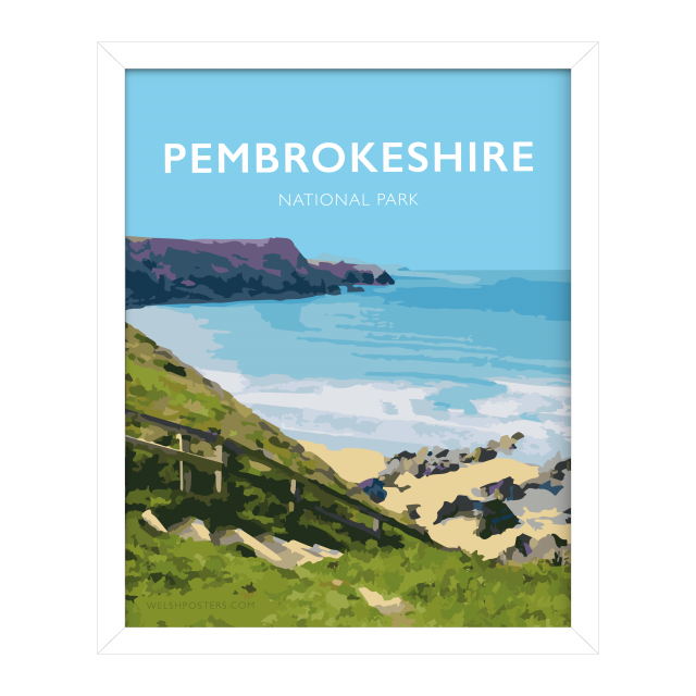 PEMBROKESHIRE Travel Poster - PEMBROKESHIRE Pembrokeshire Posters ...