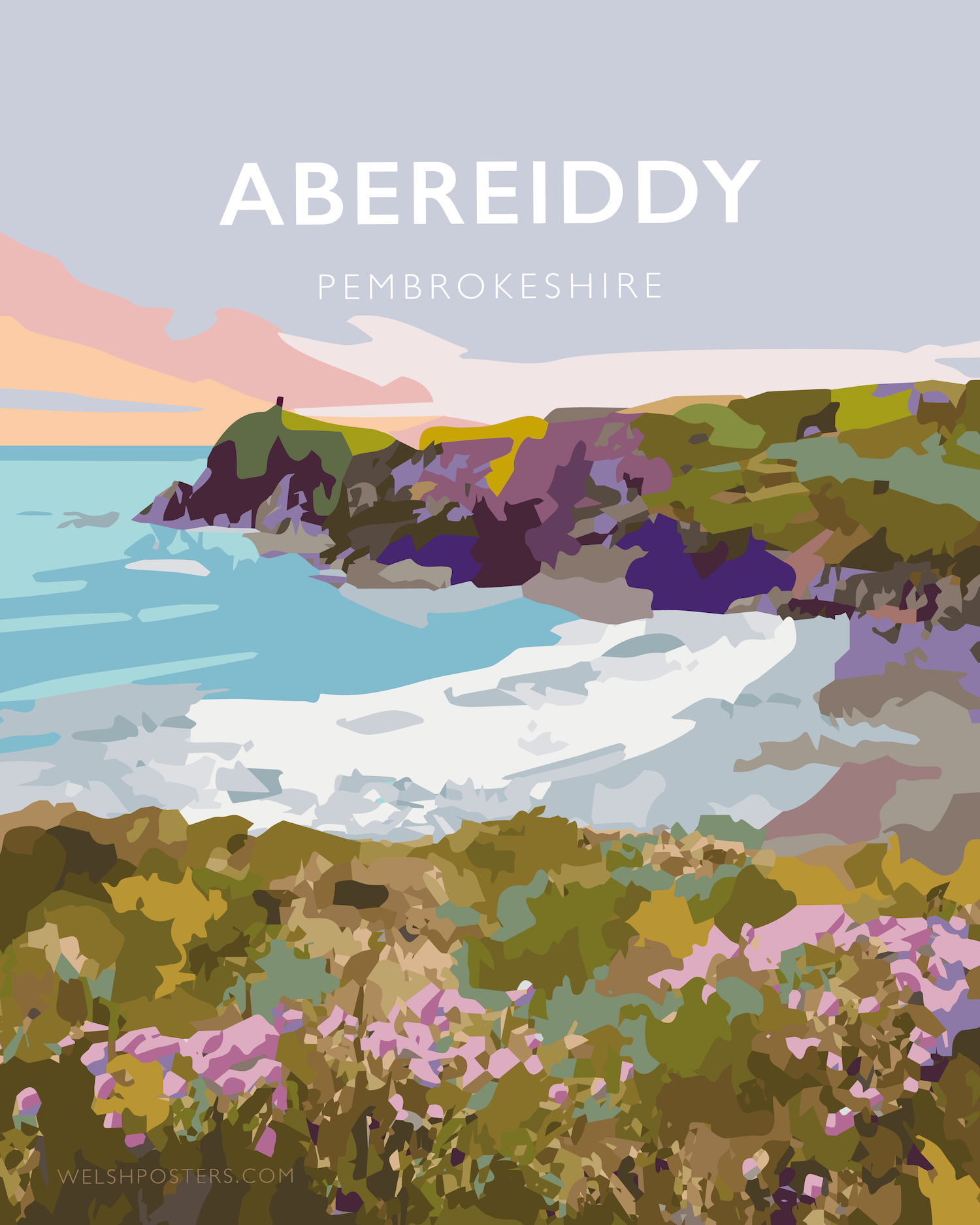 Amazing Welsh Posters. Retro yet modern travel posters and art.