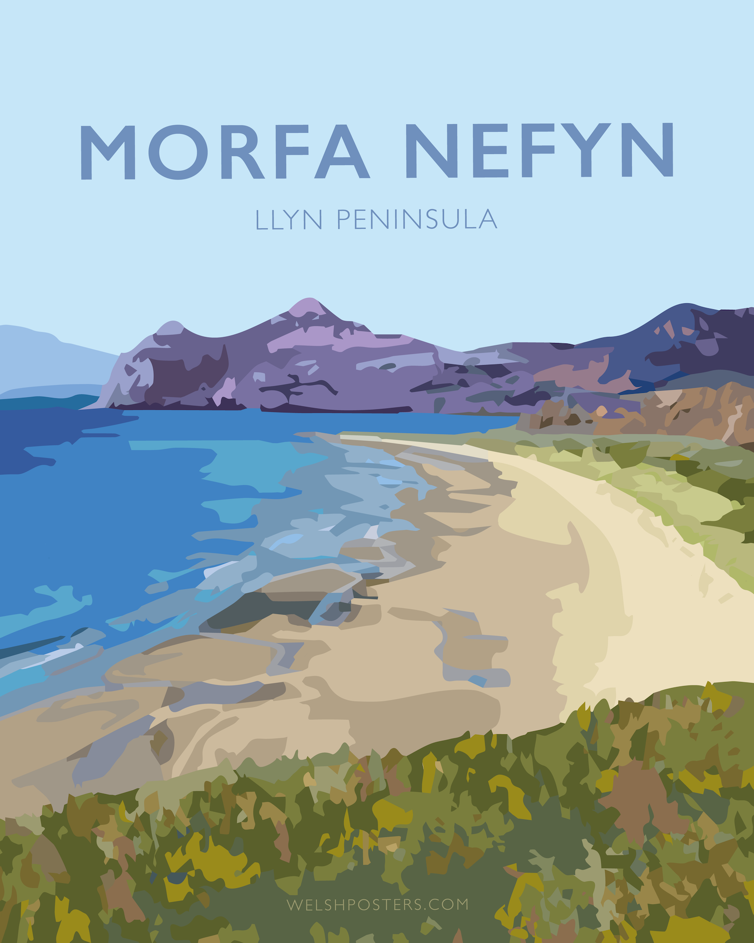 Amazing Welsh Posters. Retro yet modern travel posters and art.