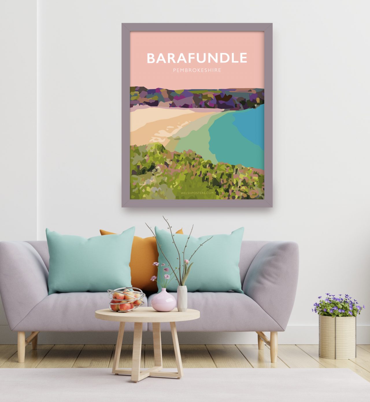 BARAFUNDLE BAY Travel Poster - BARAFUNDLE BAY New, Pembrokeshire ...