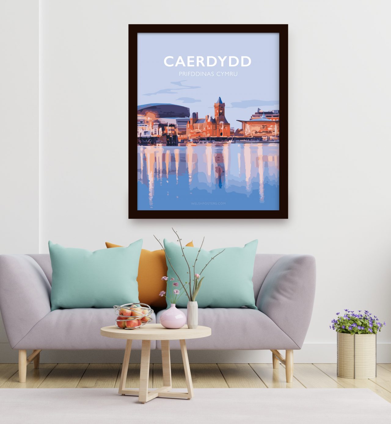 CAERDYDD CYMRAEG Travel Poster - CAERDYDD CYMRAEG New, Welsh Language ...