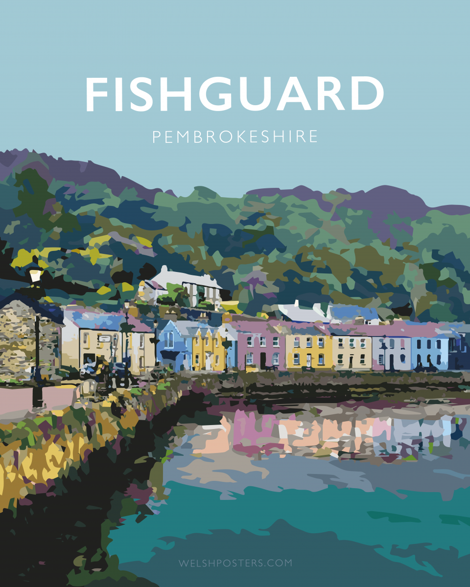 Amazing Welsh Posters. Retro yet modern travel posters and art.