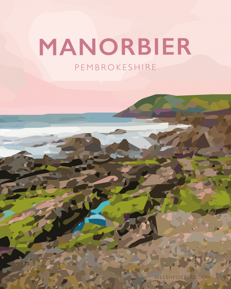 Amazing Welsh Posters. Retro yet modern travel posters and art.