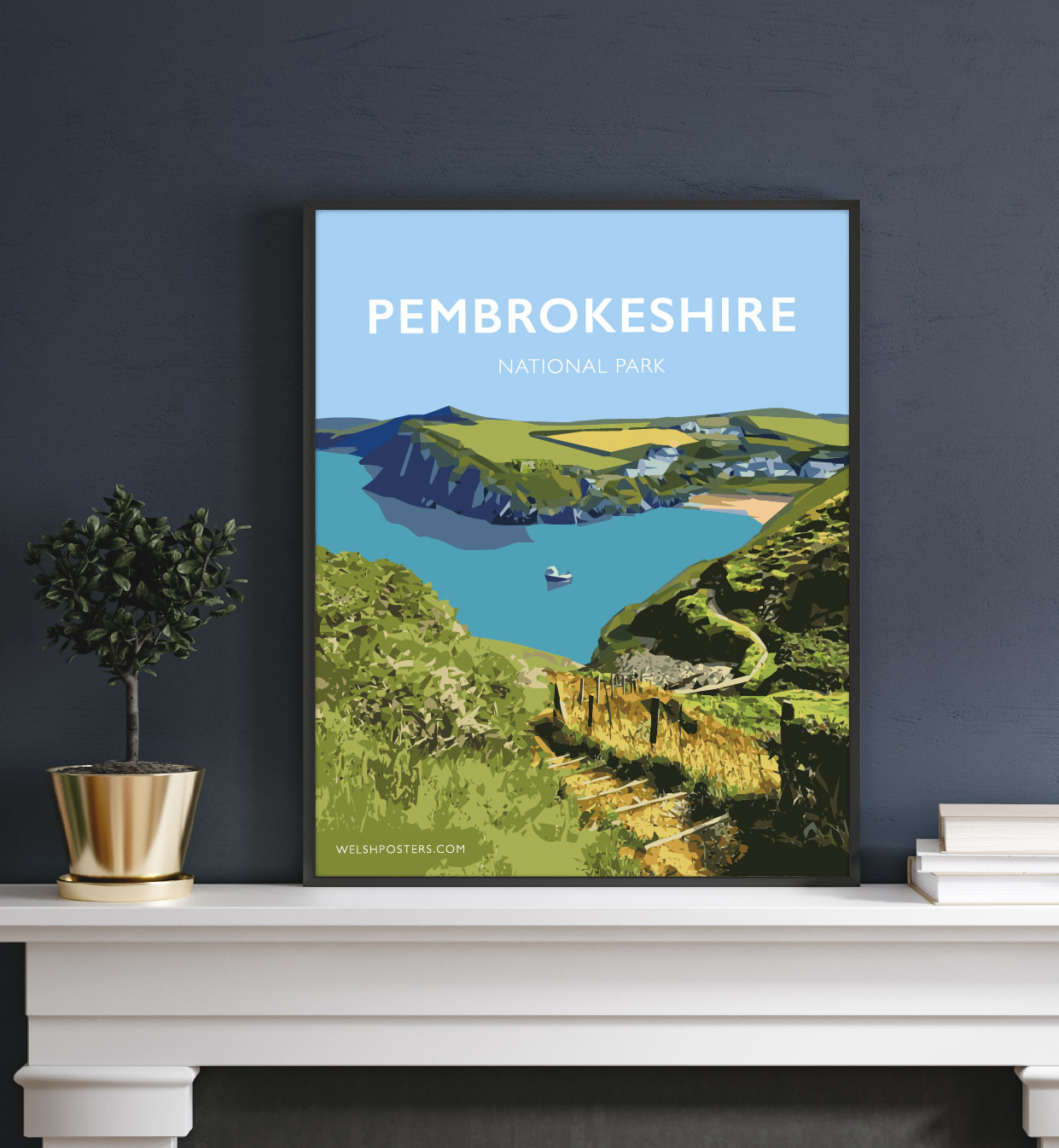 PEMBROKESHIRE COAST PATH Travel Poster - PEMBROKESHIRE COAST PATH Best ...