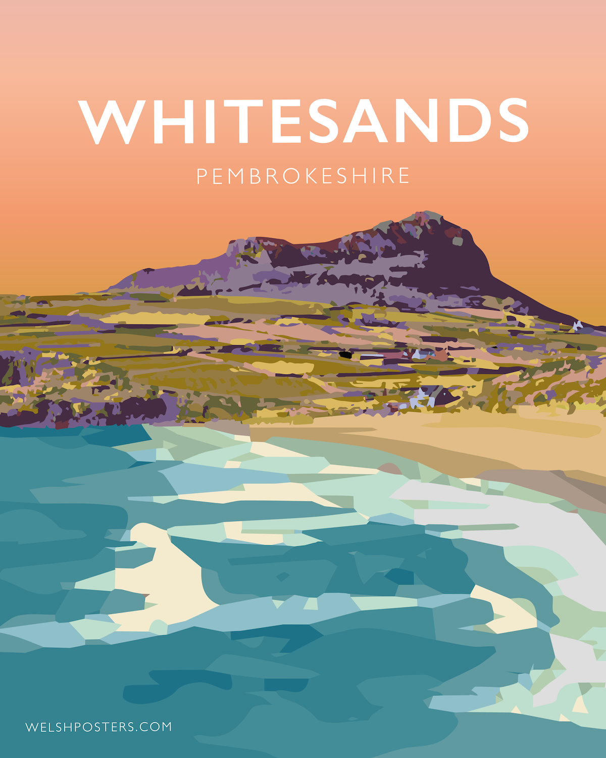 Amazing Welsh Posters. Retro yet modern travel posters and art.