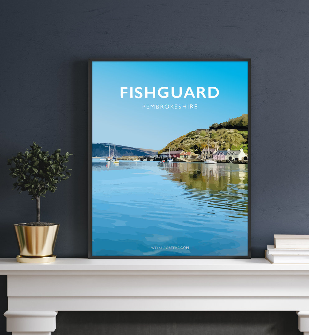 FISHGUARD SUMMER Travel Poster - FISHGUARD SUMMER Pembrokeshire Posters ...