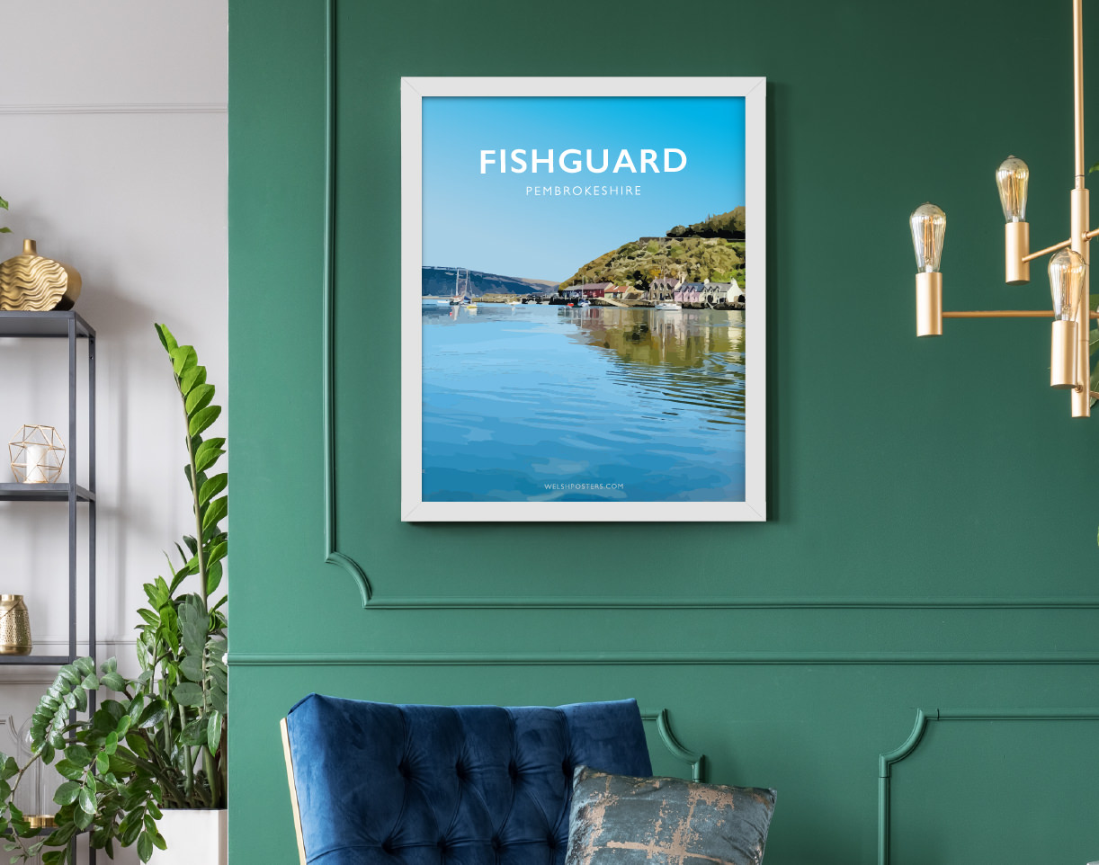 FISHGUARD SUMMER Travel Poster - FISHGUARD SUMMER Pembrokeshire Posters ...