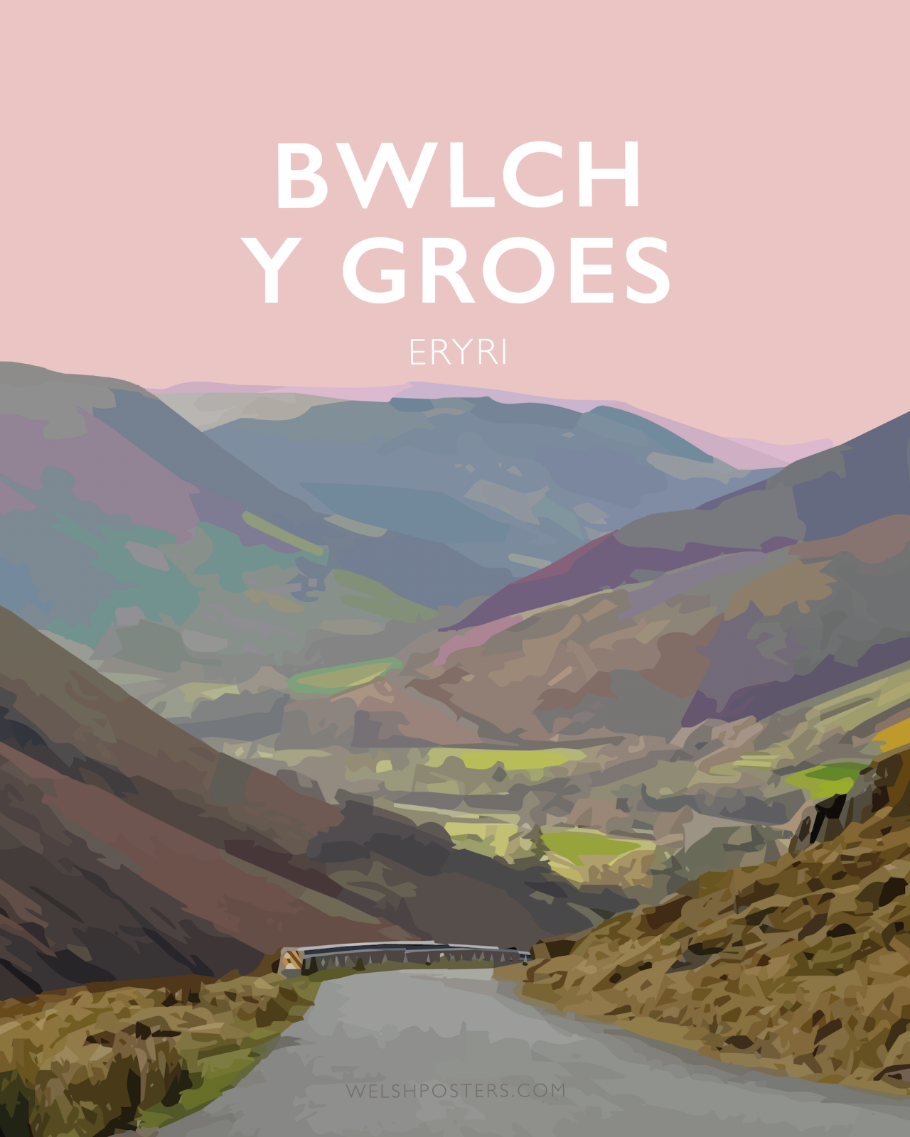 WYE VALLEY Travel Poster - WYE VALLEY Brecon Beacons Travel Posters ...