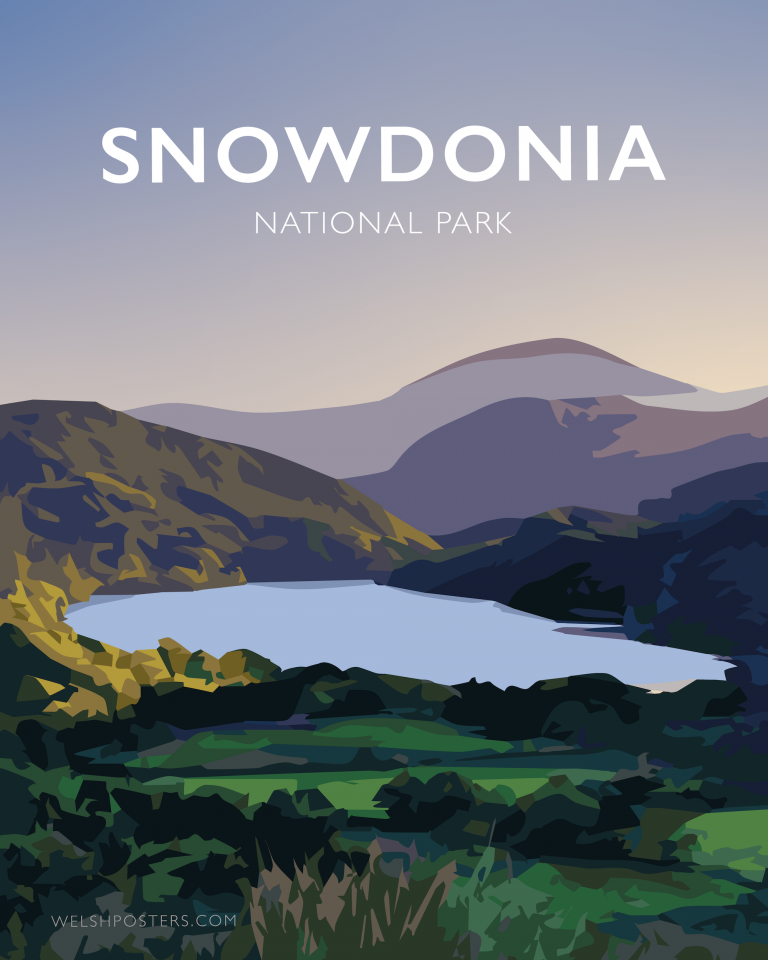 Amazing Welsh Posters. Retro yet modern travel posters and art.