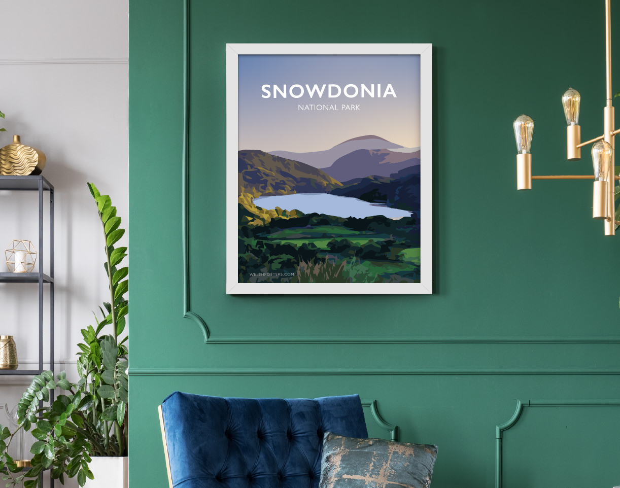 SNOWDONIA NATIONAL PARK Travel Poster - SNOWDONIA NATIONAL PARK New ...