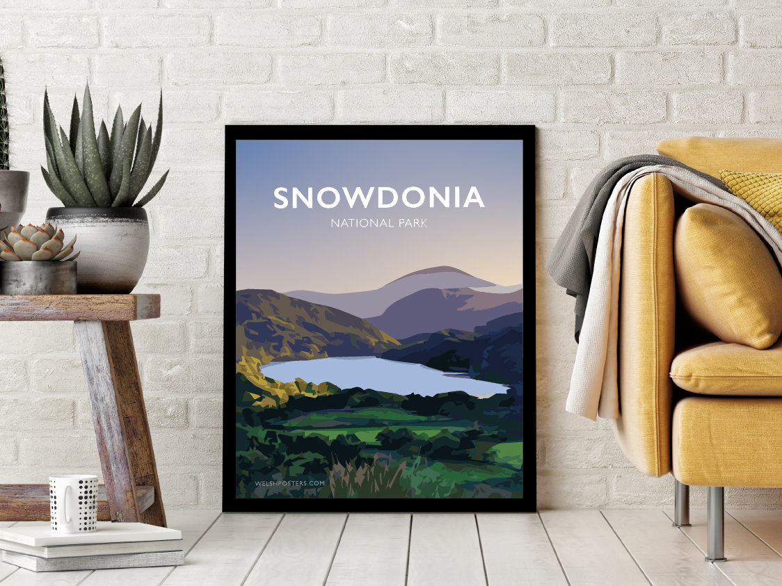 SNOWDONIA NATIONAL PARK Travel Poster - SNOWDONIA NATIONAL PARK New ...