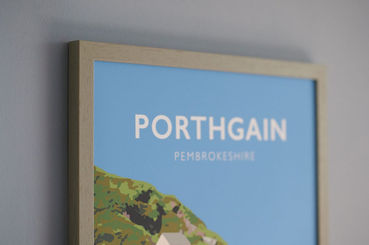 Our Frames Travel Posters. Retro yet modern Wall Art - Welsh Posters