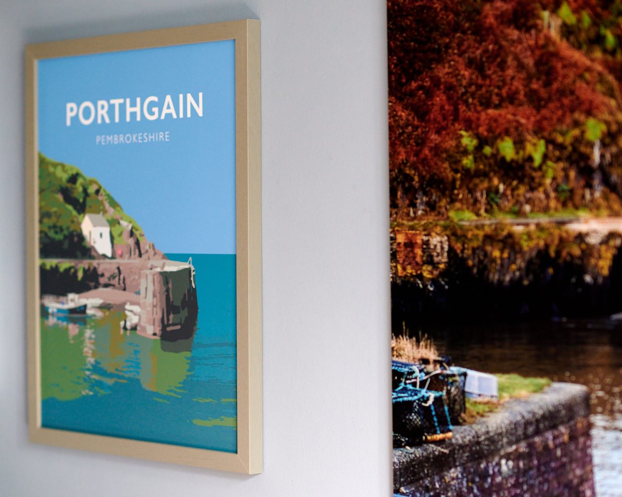 Our Frames Travel Posters. Retro yet modern Wall Art - Welsh Posters