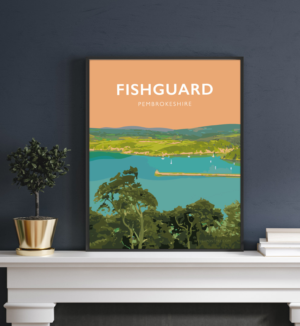 FISHGUARD AND GOODWICK Travel Poster - FISHGUARD AND GOODWICK New ...