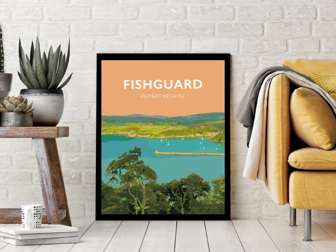 FISHGUARD AND GOODWICK Travel Poster - FISHGUARD AND GOODWICK New ...