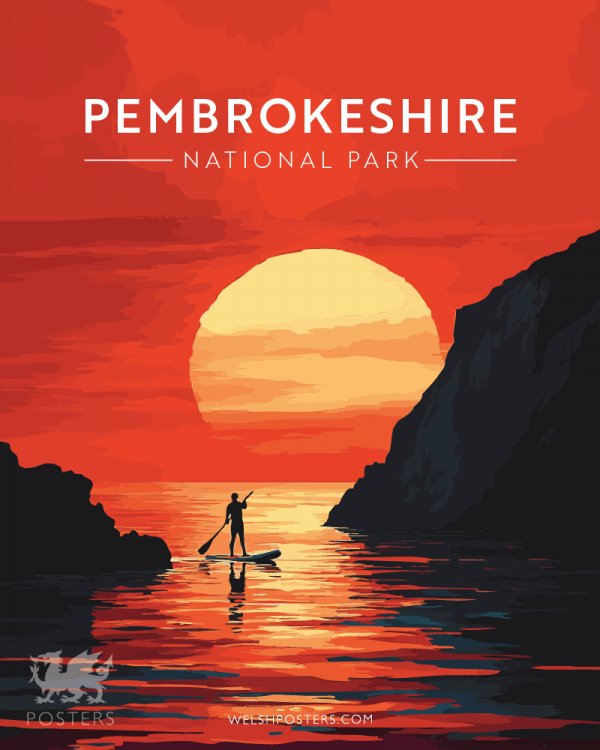 Amazing Welsh Posters. Retro yet modern travel posters and art.