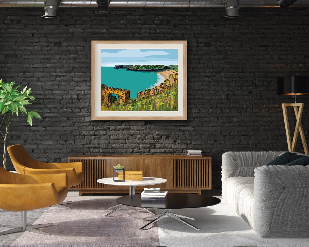 Barafundle Bay (Limited Edition) Travel Poster - Barafundle Bay ...