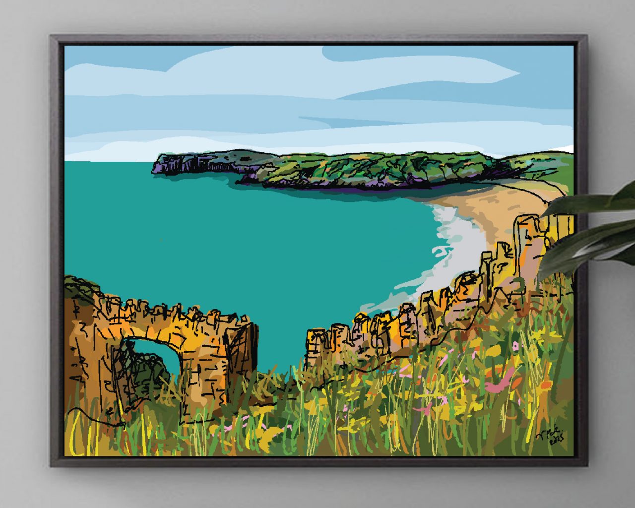 Barafundle Bay (Limited Edition) Travel Poster - Barafundle Bay ...